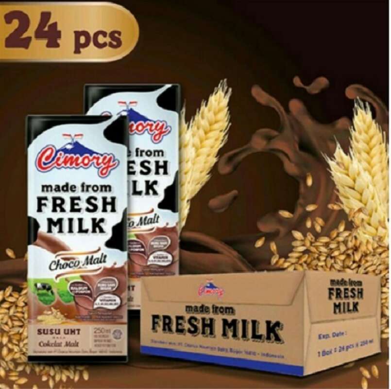 Promo CIMORY UHT MILK CHOCO MALT 250ML (24pcs/Karton) Diskon 13% di ...