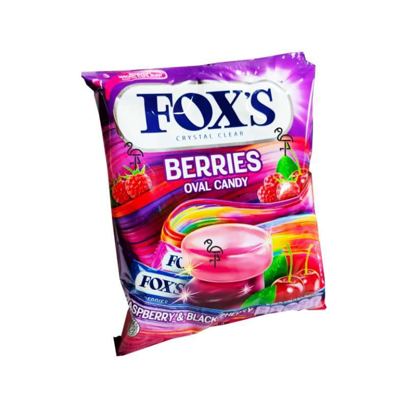 Jual Fox's Berries Oval Candy (raspberry & Black Cherry) 125gr Di ...