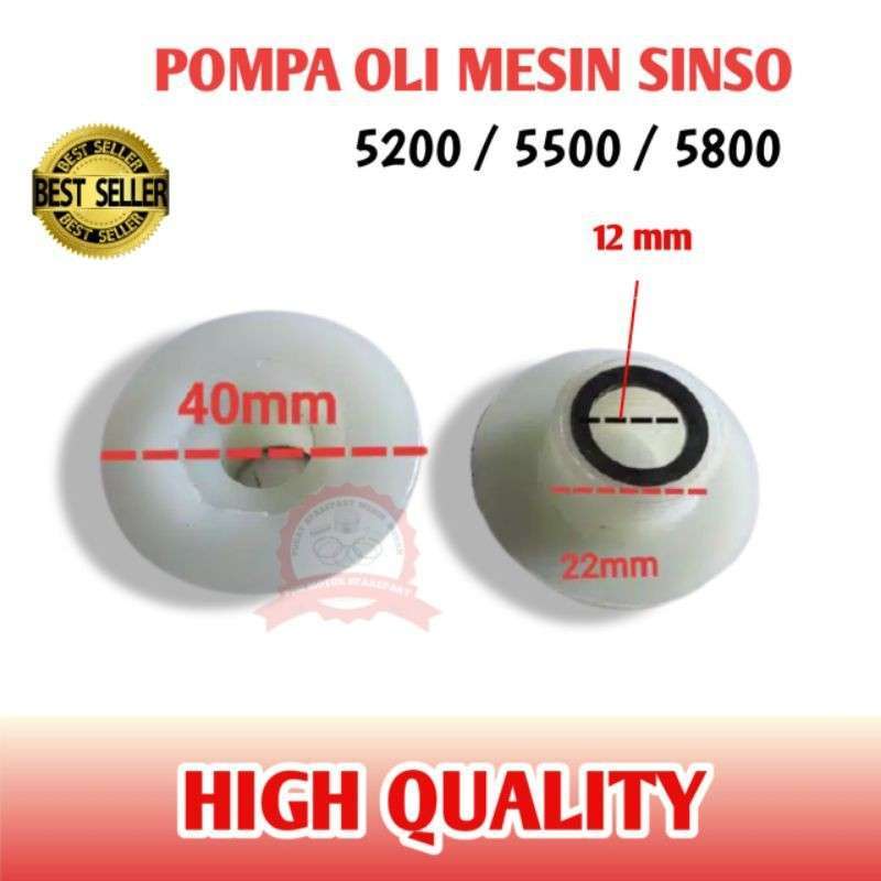 Promo Worm gear Gigi Pompa Oli Mesin Sinso 5200 5500 5800 Chainsaw ...