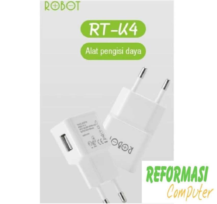 Promo Robot Rt-K4 Charger 1A Original Robot - White (Per 1 Pcs) Diskon ...