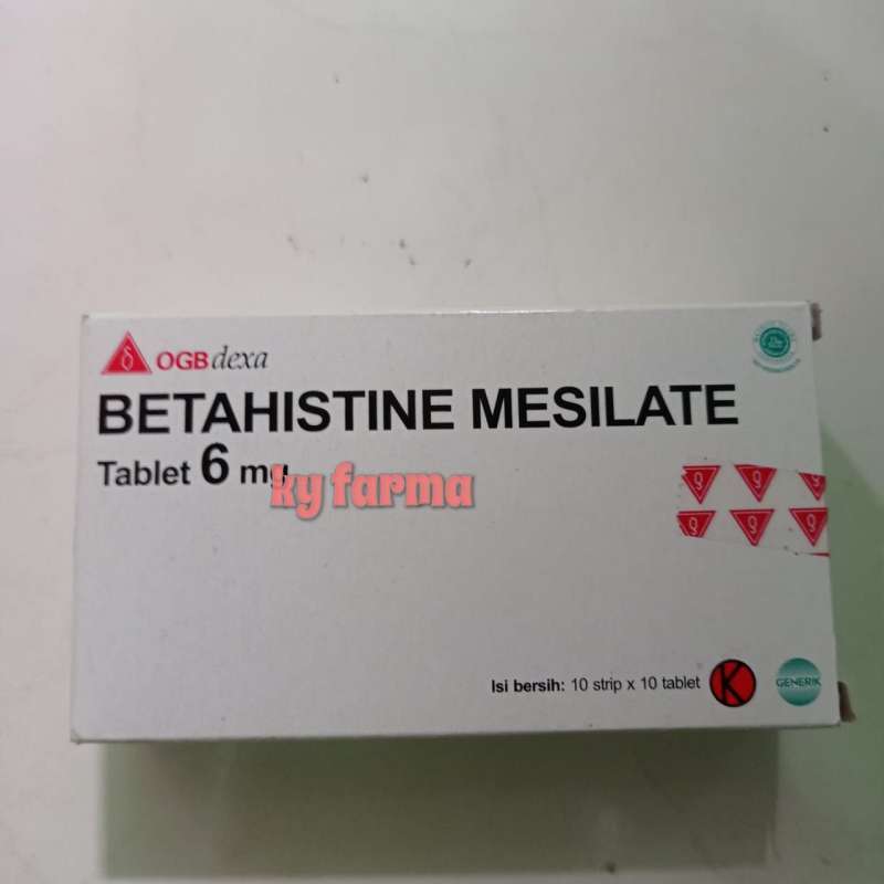 Jual betahistine mesilate 6 Mg PERBOX isi 100 tablet di Seller Ky farma ...