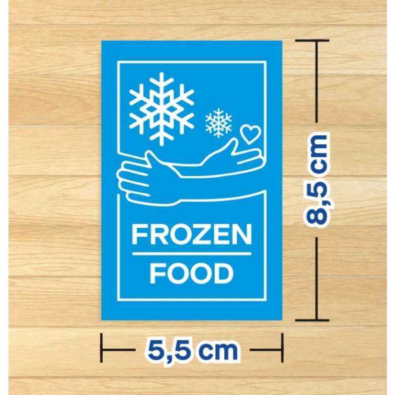 Promo Sticker Label Frozen Food Stiker Makanan Beku [8,5 X 5.5 Cm/ 100 ...