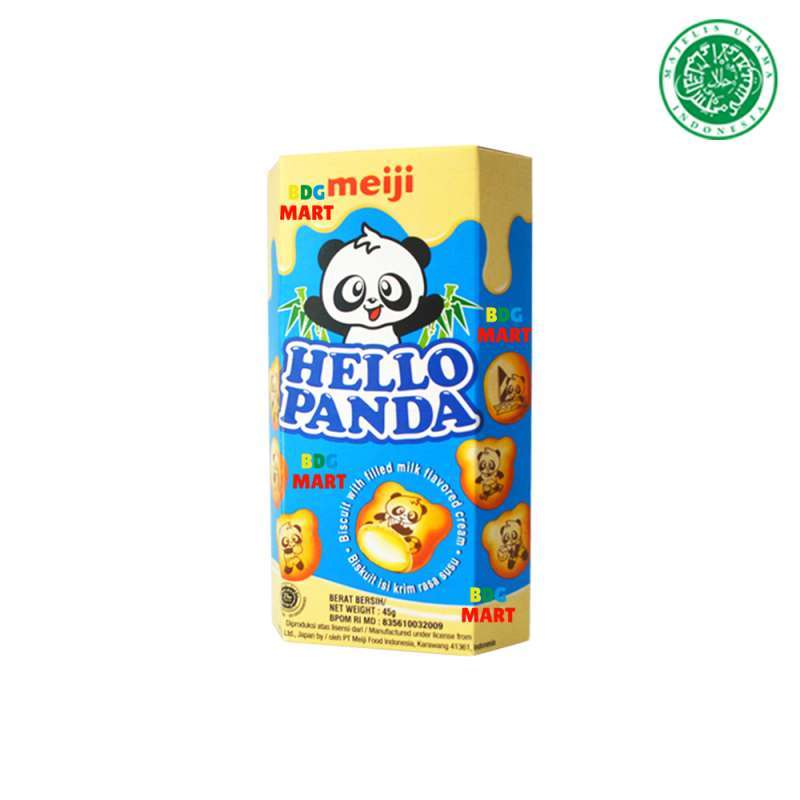 Jual Meiji Hello Panda Milk Biskuit Isi Krim Susu Halal MUI - 45gr di ...