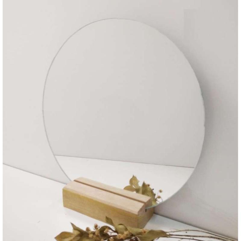 Jual Kaca Cermin Bulat Lingkaran + Penyangga/Tatakan Aesthetic Diameter ...