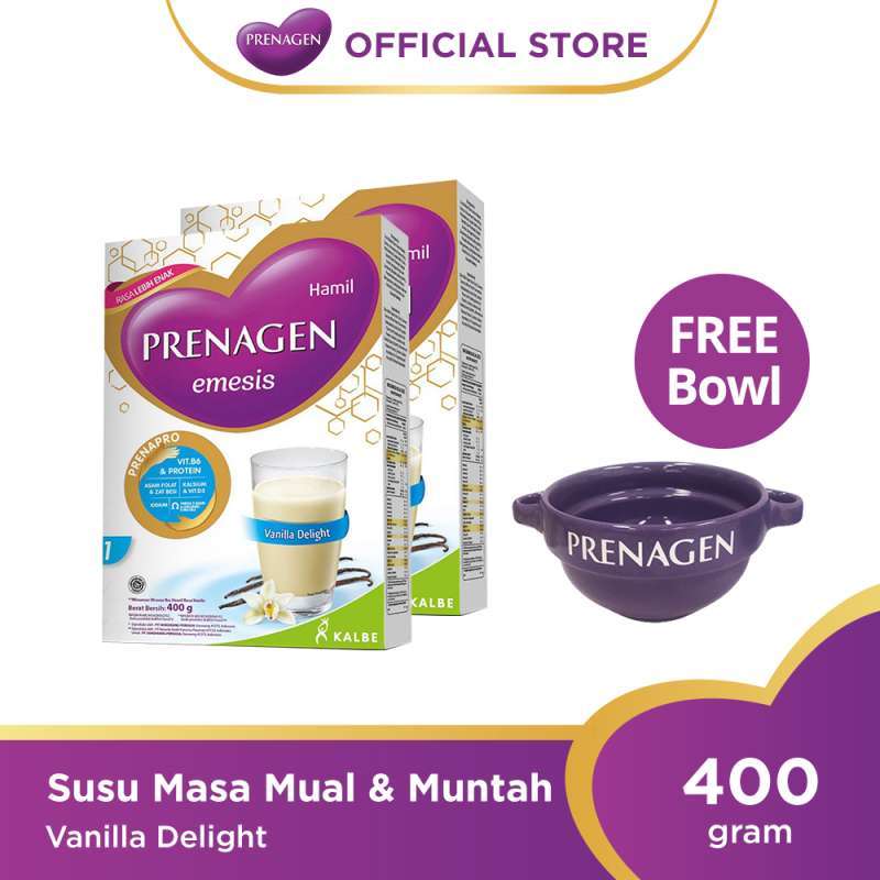 Jual Buy 2 PRENAGEN Emesis Susu Vanilla Delight - 400gr + Free Mangkok ... Jual Buy 2 PRENAGEN Emesis Susu Vanilla Delight - 400gr + Free Mangkok ...