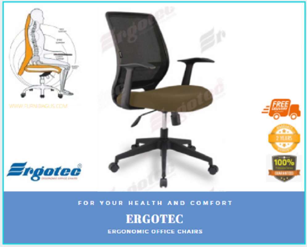 Jual Ergotec Kursi Kantor Ergonomis Model GL 831 Y1-B di Seller Ergonomic Technology - Bojong ...