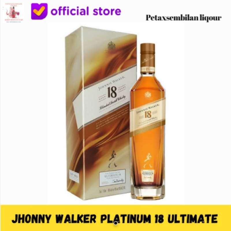 Jual Johnnie Walker 18 Year Old Platinum Label (70cl, 40%) di Seller ...