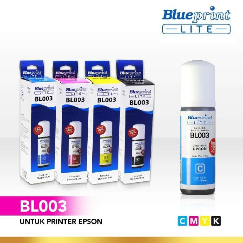 Jual Tinta Printer Epson Blue Print Lite Bl003 Black 72ml - Hitam Di ...
