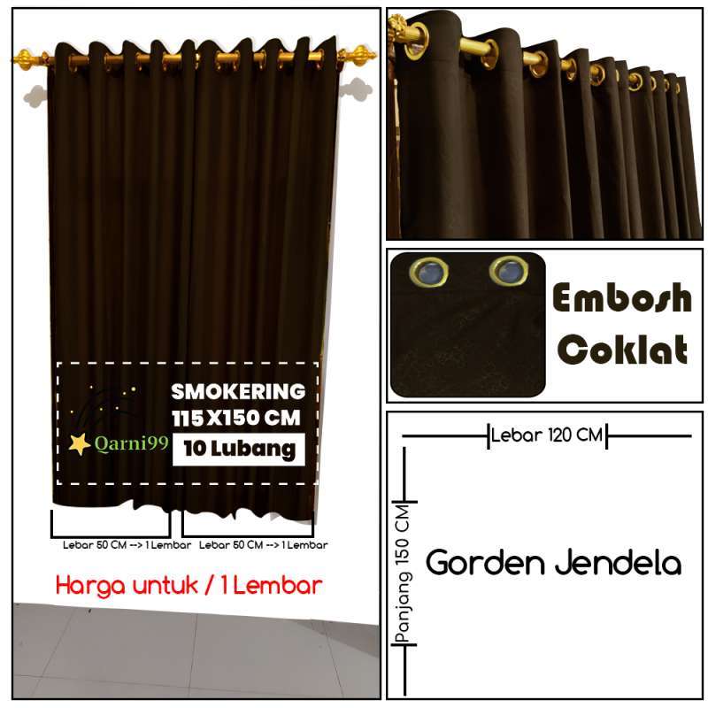 Jual Gorden Ukuran Lebar 150 Cm Original Murah - Harga Diskon April ...