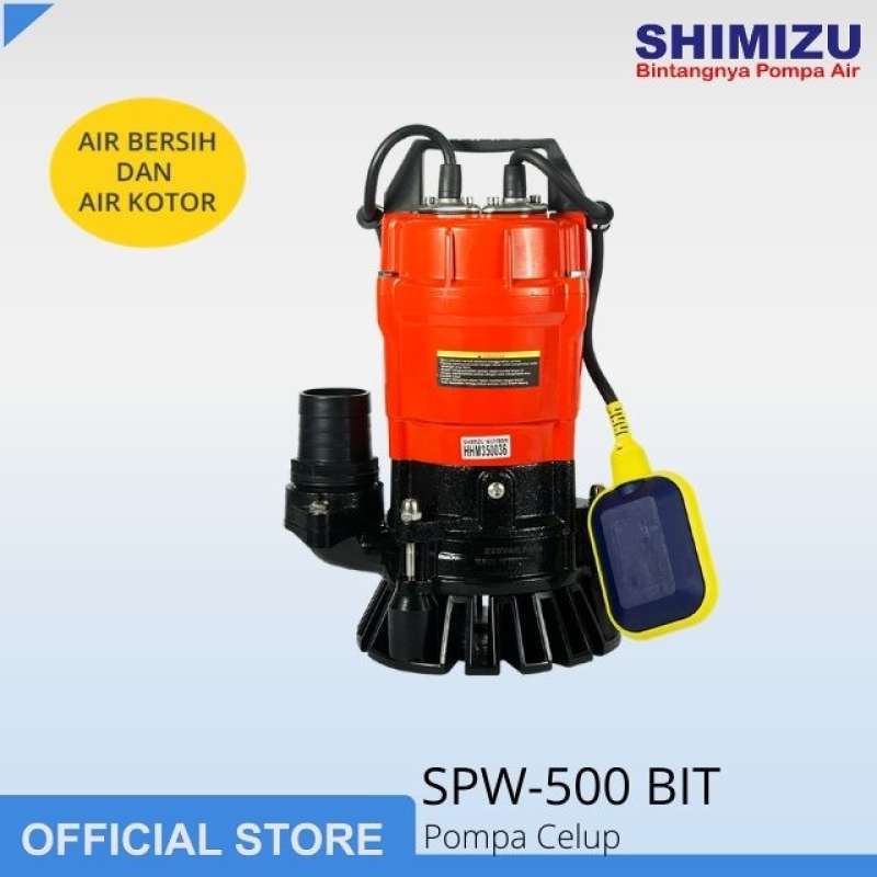Jual Shimizu SPW-500 BIT Submersible Pump - Pompa Celup Air Kotor & Air ...