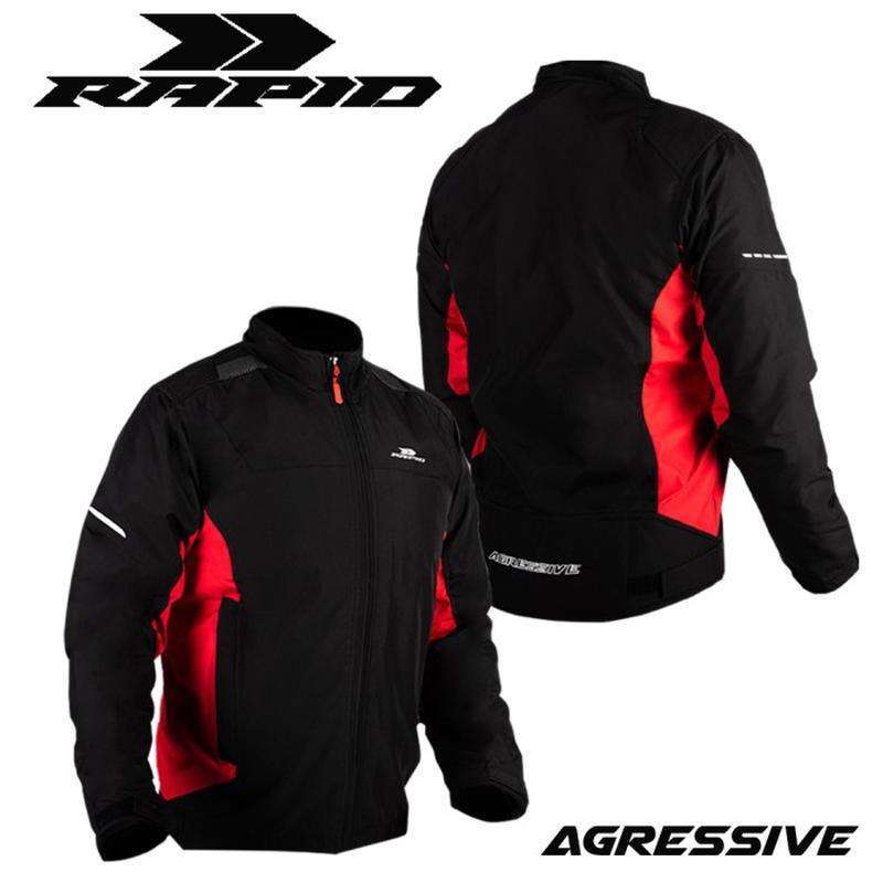Promo Jaket Motor Rapid Agressive Riding Style Reflektif Printing - Red ...