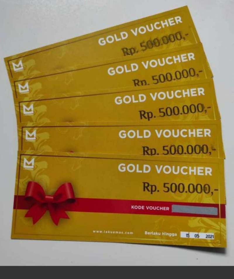 Jual Voucher fisik lakuemas nominal 500 Ribu di Seller Shopmart ...