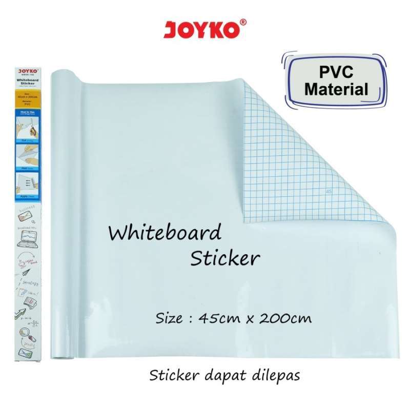 Jual Stiker Papan Tulis Putih Whiteboard Sticker Joyko WBSK-150 di ...