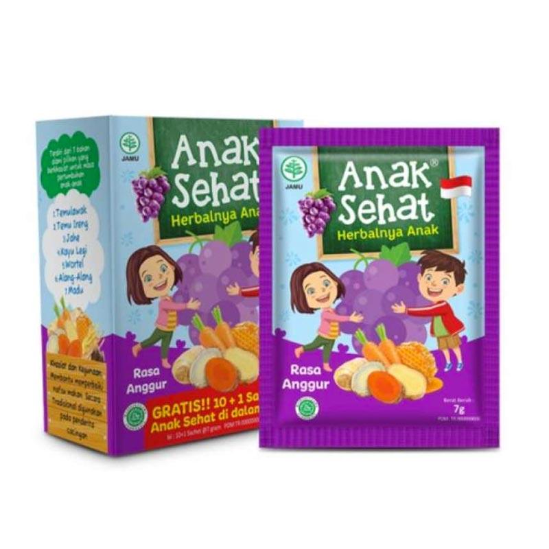 Jual SIDOMUNCUL Rasa Anggur Jamu Anak Sehat [10 Sachet + 1 Sachet] di ...