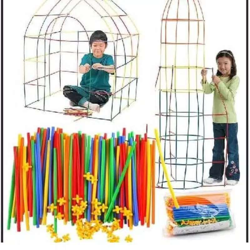 Promo Mainan Edukasi Anak - Magic Straw 110 Pcs - Mainan Calon Insinyur ...