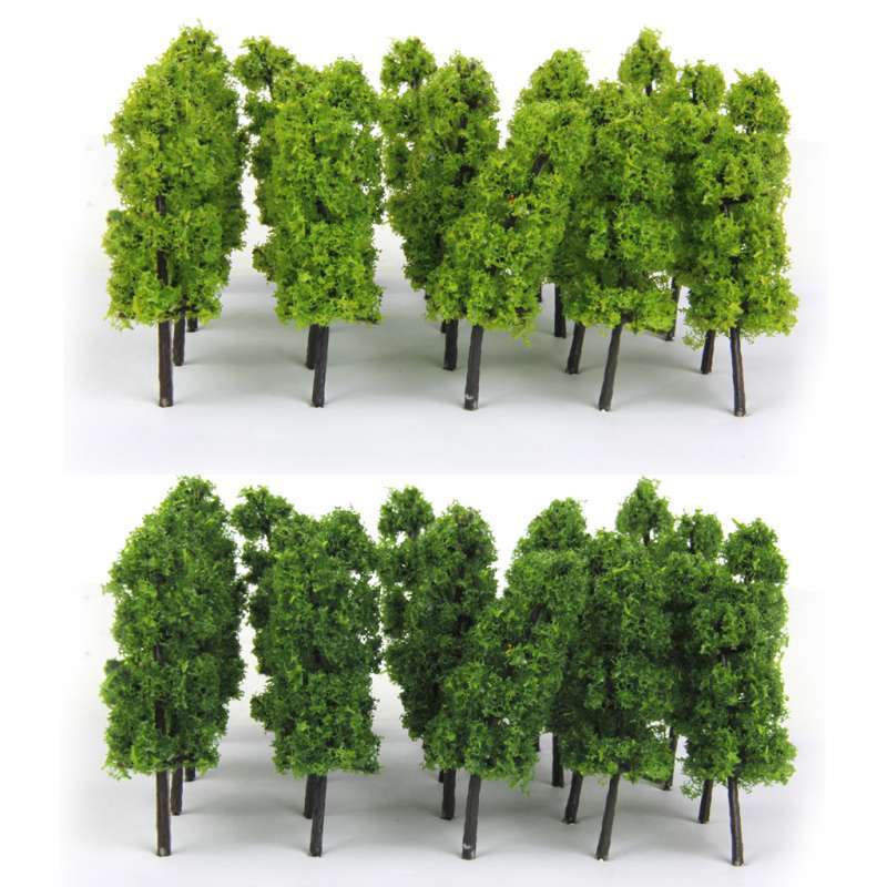 Jual Pack Of 40pcs 1:150 N Gauge Model Trees Layout Buildings Diorama ...