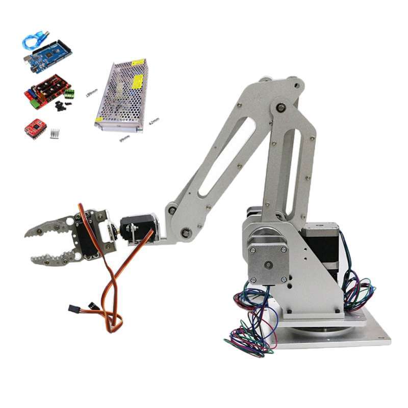 Assembled Robotic Arm Kit Gripper Clamp Motor MG-996R Servo For 3D ...