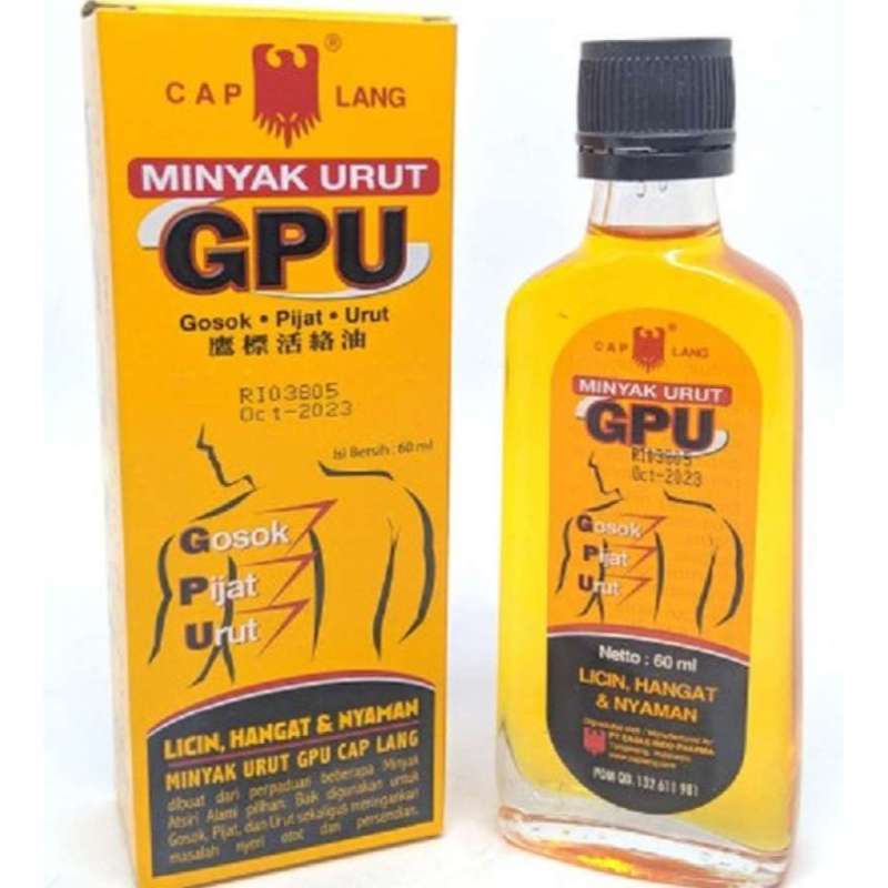 Jual Minyak Urut Gpu Cap Lang Gosok Pijat Urut 60ml Di Seller Desa ...