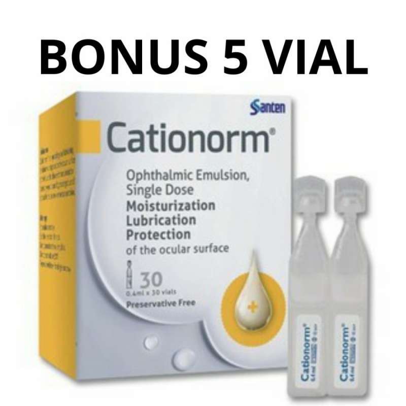 Jual Cationorm Ophthalmic Emulsion 30 vials Malaysia / Obat Tetes Mata ...