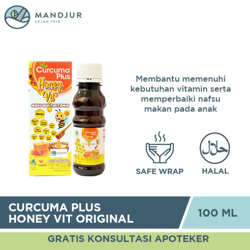 Jual Curcuma Plus Honey Vit Jeruk 100 mL - Madu Multivitamin Anak di ...