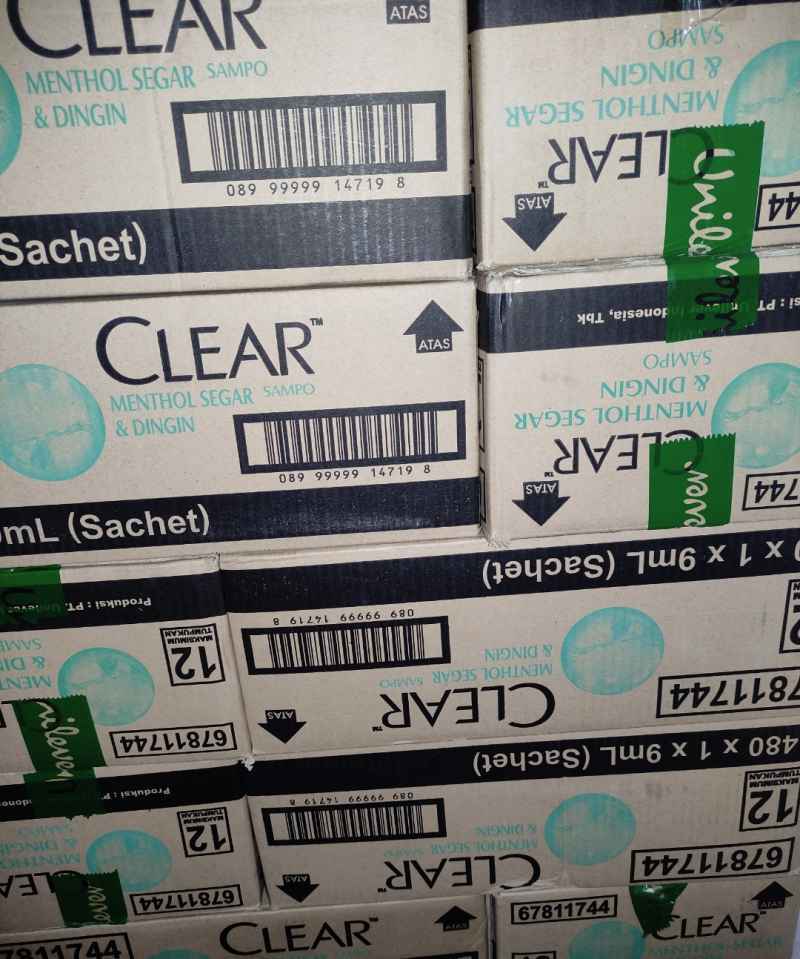 Jual SHAMPO CLEAR MENTHOL HIJAU / 1 DUS / 480 x 1 x 9ml di Seller ...