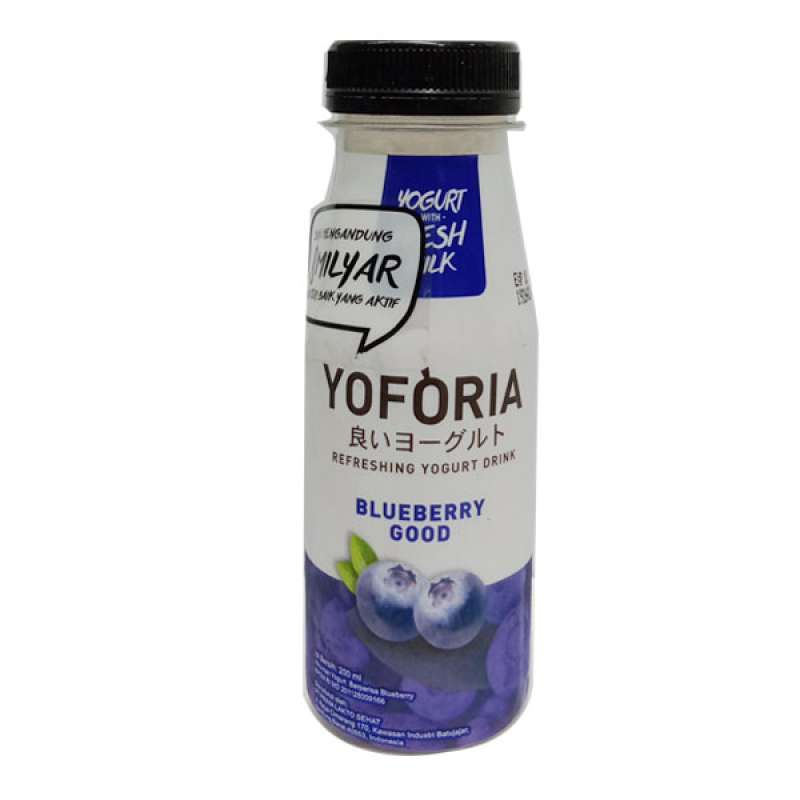 Jual Yoforia Drink Yogurt Blueberry Good 200 Ml di Seller Hypermart ...
