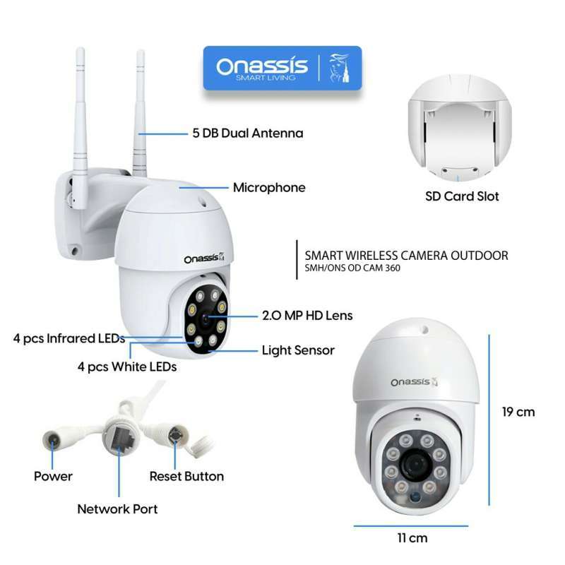 Jual ONASSIS Security Smart Home CCTV Outdoor Camera di Seller Mitra10 ...