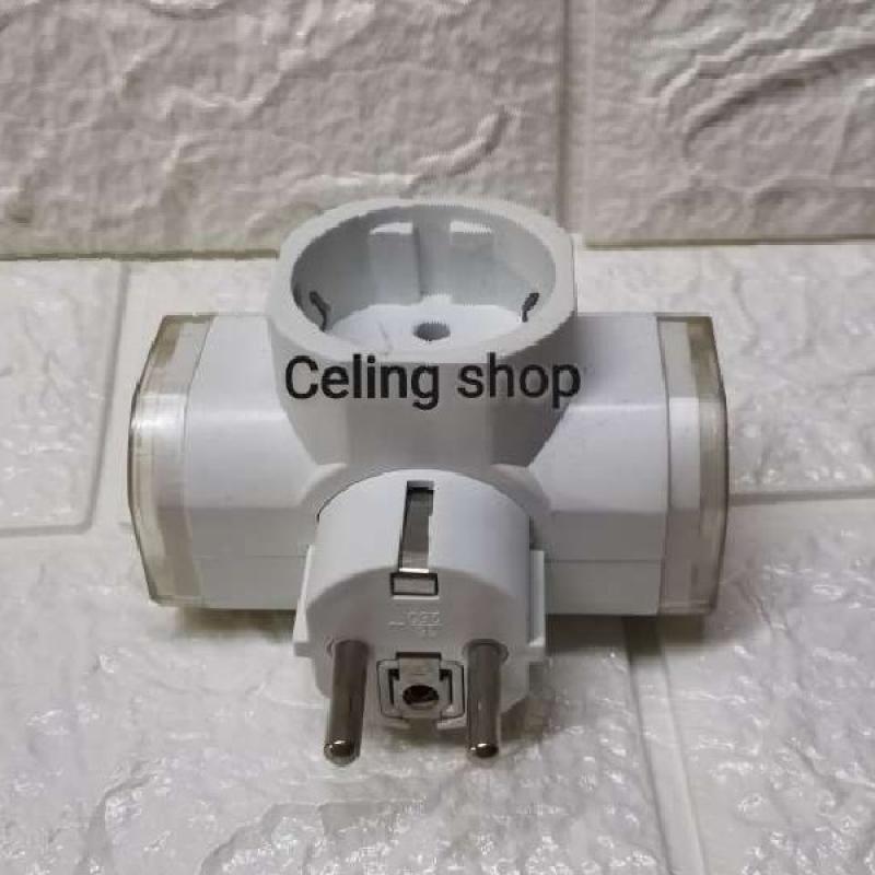 Promo steker T ARDE SNI stop kontak MULTI parallel 3 lubang cabang ...