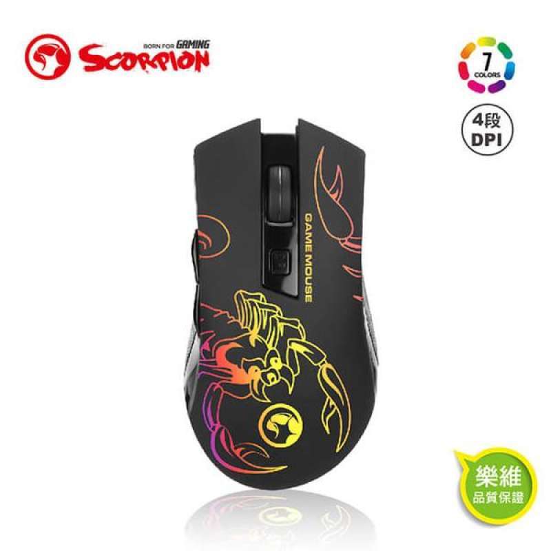Jual (MARVO)[MARVO Magic Scorpion] M209 Magic Scorpion Colorful RGB Mouse 6D24 di Seller ...