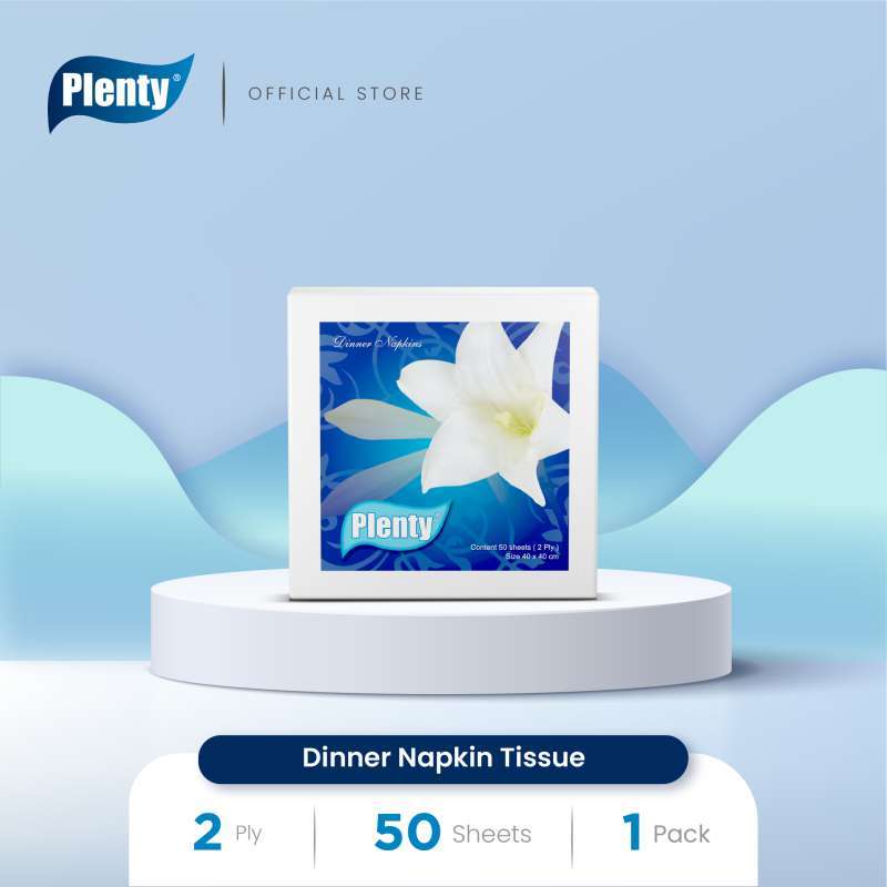 Jual Plenty® Dinner Napkin Tissue Blue [50 Sheets/ 2 Ply] di Seller ...