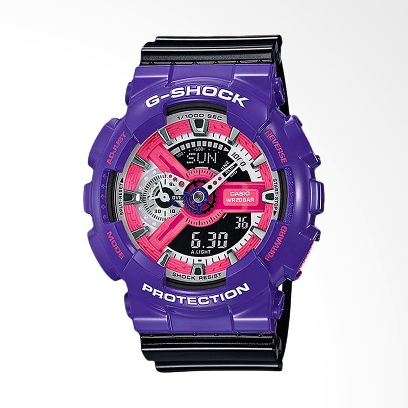 Promo CASIO G-Shock Jam Tangan Pria - Black Purple GA-110NC-6ADR Diskon ...
