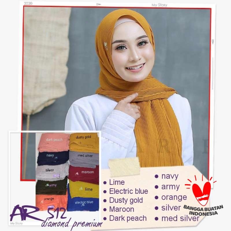 Jual Hijab Ar Rafi Code 512 - Hijab Pashima - Silver di Seller Mbok Rus ...