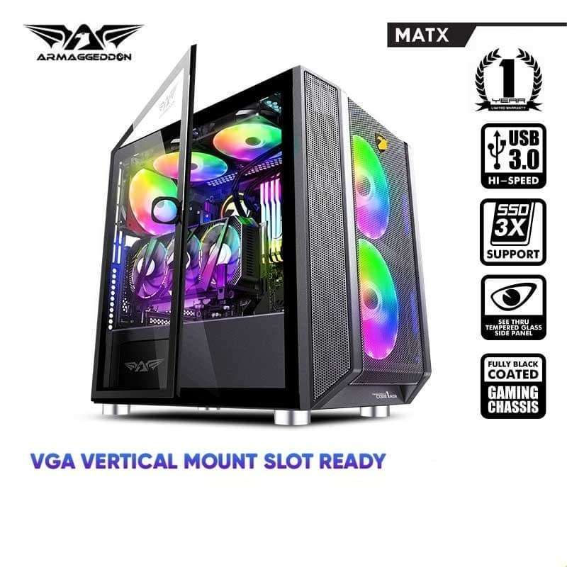 Jual Armaggeddon Tessaraxx Core 1 Air Matx Gaming Pc Case With Mesh ...