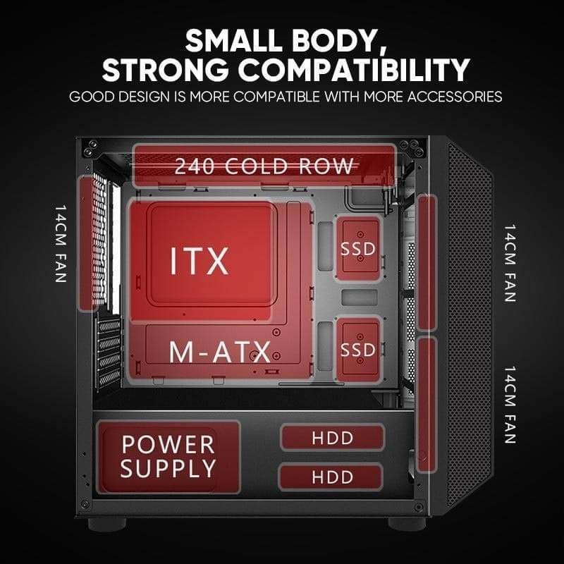 Jual Armaggeddon Tessaraxx Core 1 Air Matx Gaming Pc Case With Mesh ...