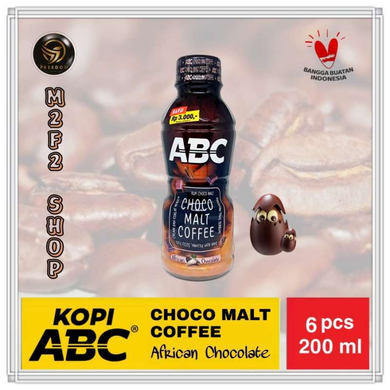 Promo Kopi Susu ABC African Choco Malt Coffee Botol Pet 200 ml (Kemasan ...
