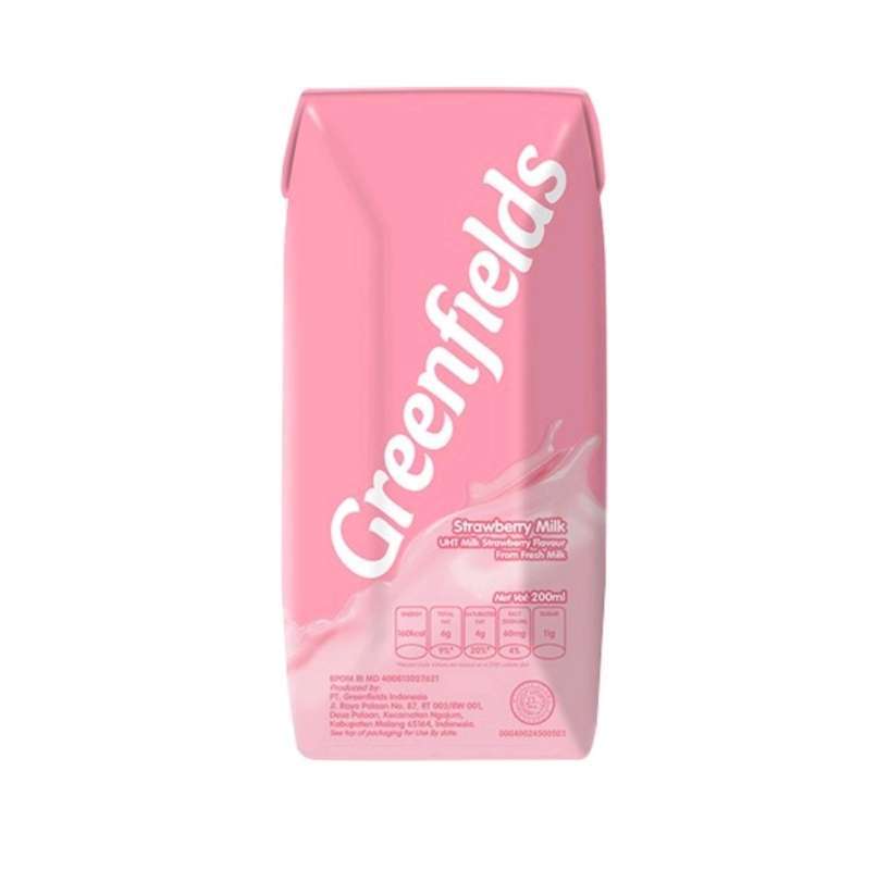 Jual Greenfields UHT Strawberry 200 Ml isi 24 pcs di Seller ...