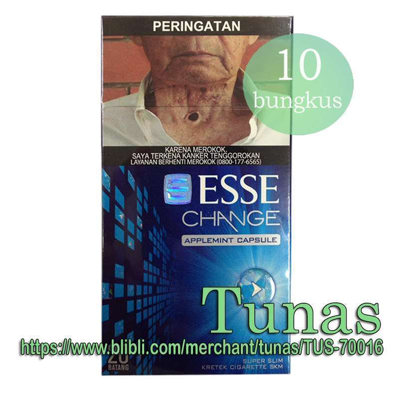 Jual Rokok Esse Change Applemint Capsule 20 Batang [1 Slof / 10 Bungkus ...