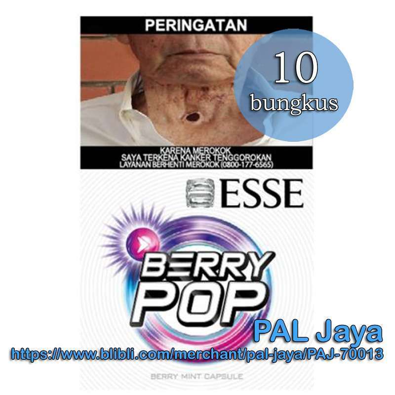 Jual Rokok Esse Berry Pop 16 batang [1 slof / 10 bungkus] di Seller ...
