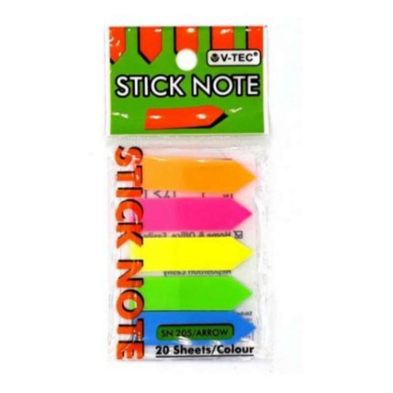 Promo V-tec Sticky Notes Sn-205/arrow Diskon 33% Di Seller Gading Murni ...