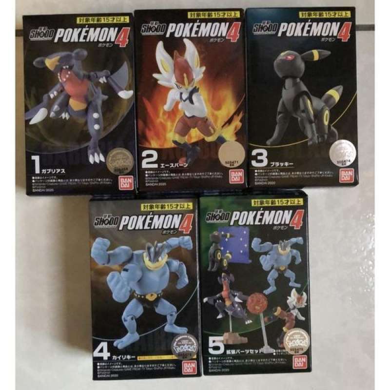 Jual SHODO Pokemon Figure Cinderace Garchomp Machamp Umbreon di Seller ...