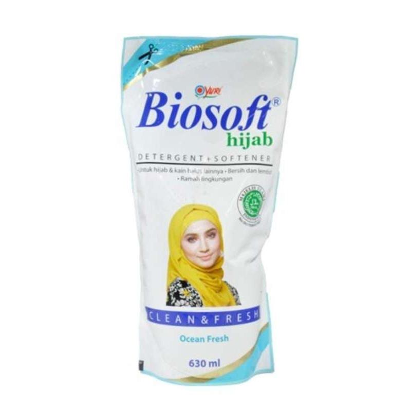 Promo Biosoft Hijab Det & Softener Ocean Fresh Ref [630 Ml] Diskon 11% ...