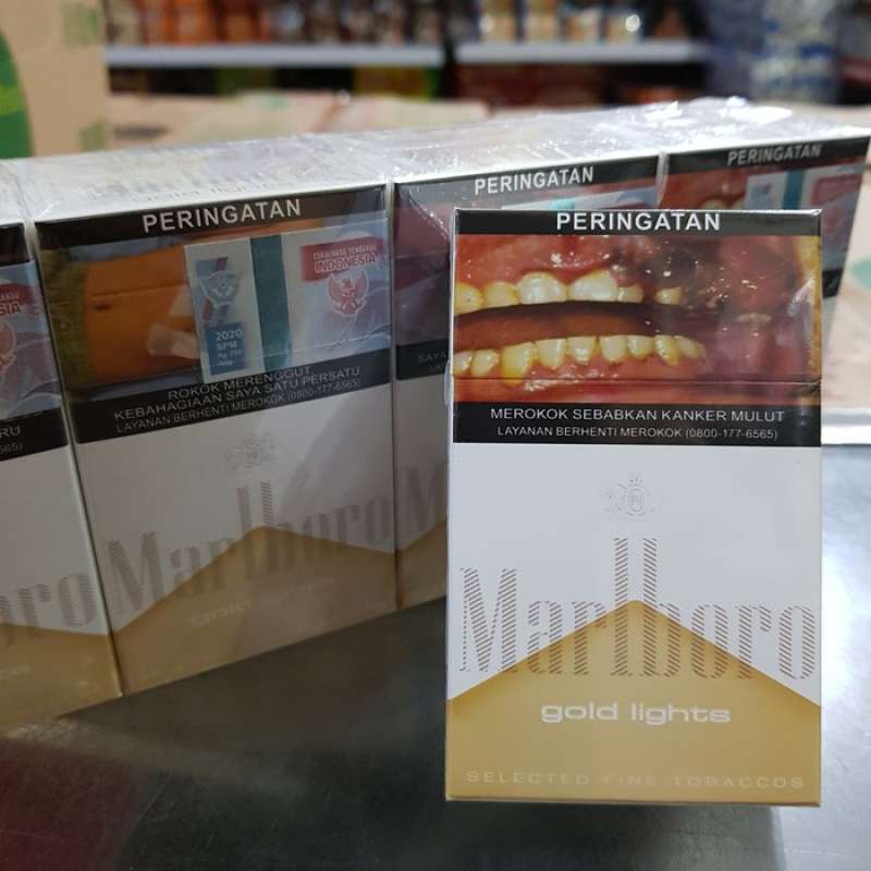 Jual Rokok Marlboro Gold Lights/putih [20 Batang] 1 Slop Isi 10 Di ...