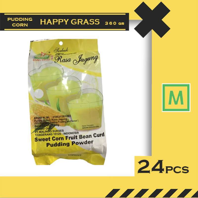 Jual Happy Grass Fruit Bean Curd Pudding Corn 360gr - 24 Pcs di Seller ...