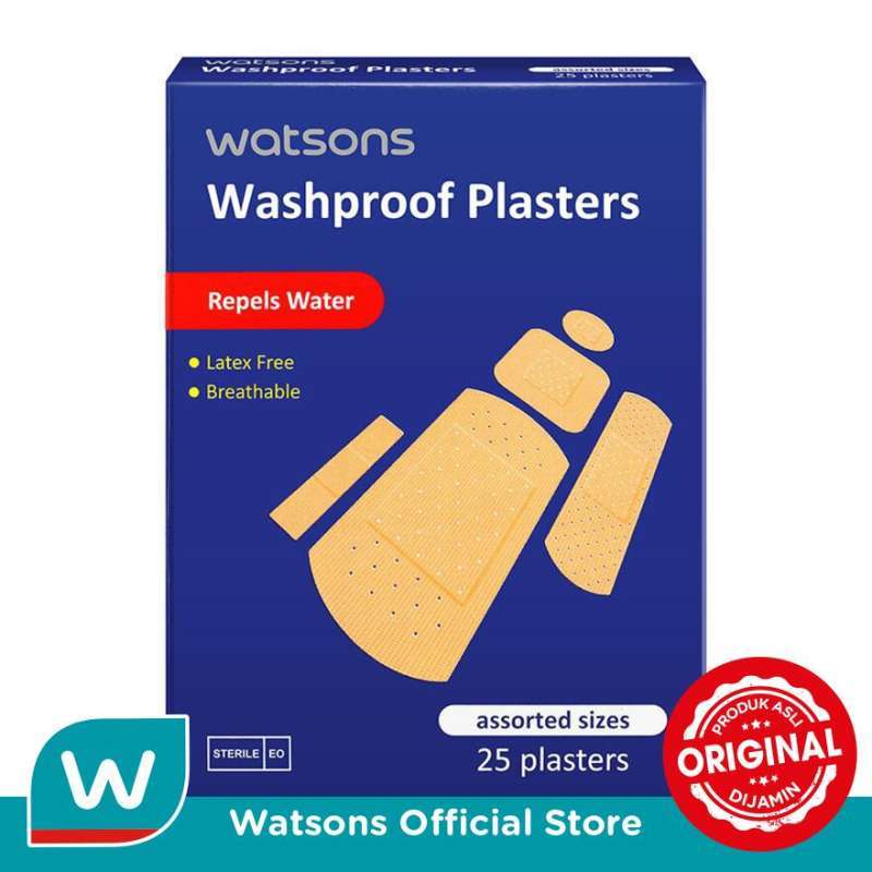 Jual Watsons Washproof Assorted Plaster 25s Di Seller Watsons Official ...