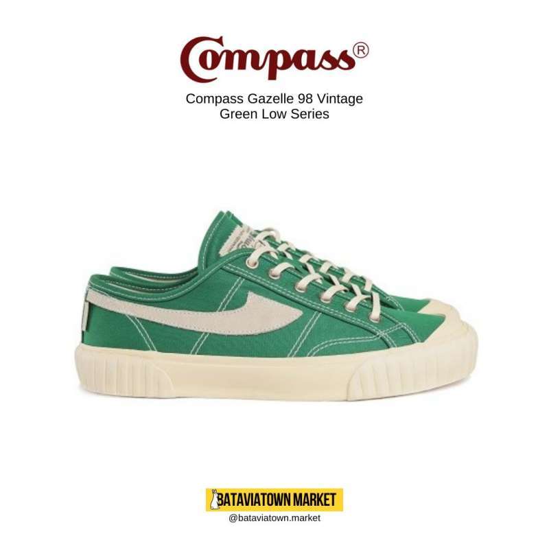 Jual Sepatu Compass Gazelle 98 Vintage Green Low Series Di Seller ...