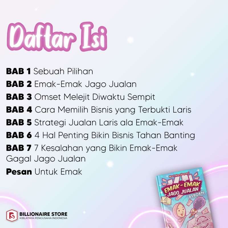 Jual Terbaru Buku Emak- Emak Jago Jualan Reborn- Karya Muri Handayani ...