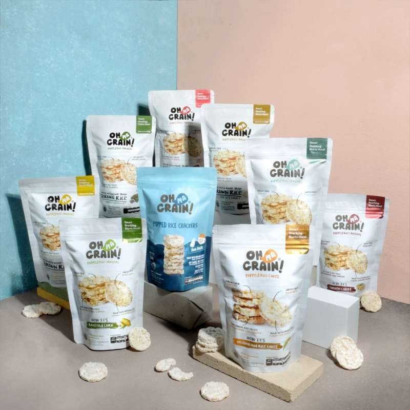 Jual Oh Ma Grain Rice Crackers 50gr - Seaweed Di Seller Francis Organic ...