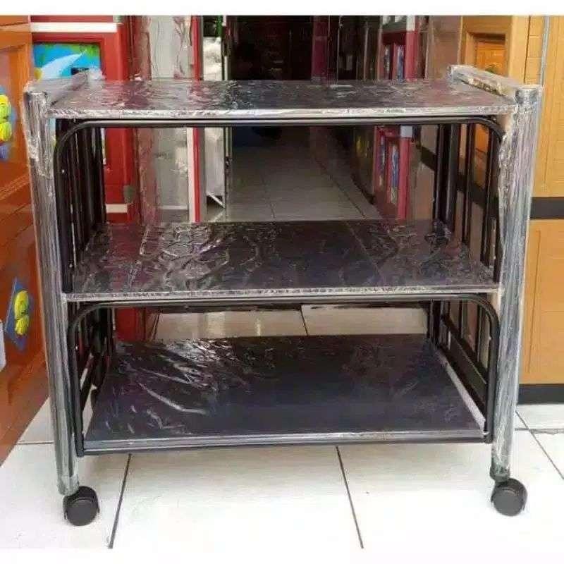 Jual kargo rak tv murah rak tv besi rak tv dorong meja tv besi lemari ...