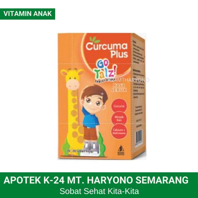 Jual CURCUMA PLUS GO TALZ ORANGE TAB 20S BTL di Seller K24 MT.Haryono ...