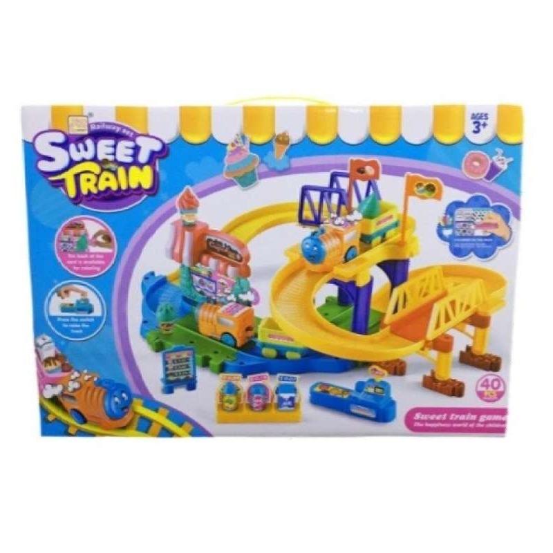 Jual Mainan Track Kereta Api Berjalan Train Track Set 8232 Sweet Train ...